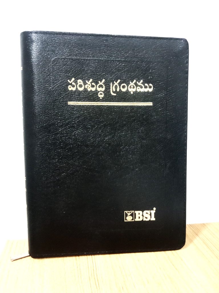 Telugu – Bible – OV Ref BL Gilt Zip (Large Print) – The Book Room